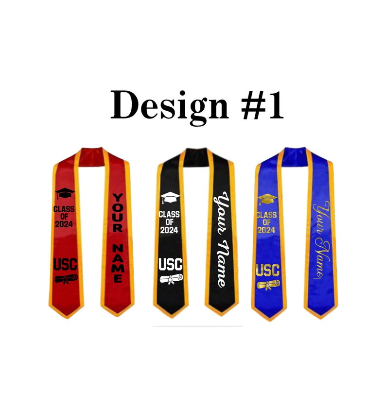 Personalized Graduation Stole 2024, Graduation Sash, 2024 Graduation ...