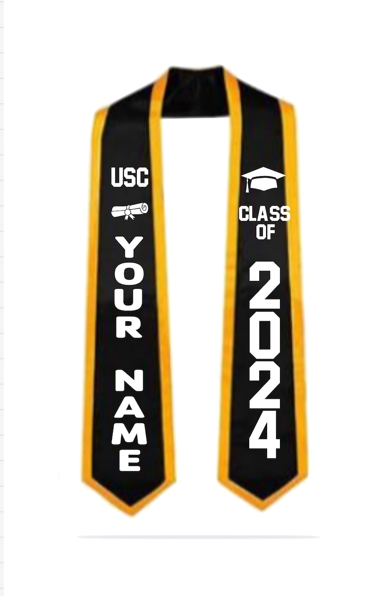 Personalized Graduation Stole 2024, Graduation Sash, 2024 Graduation ...