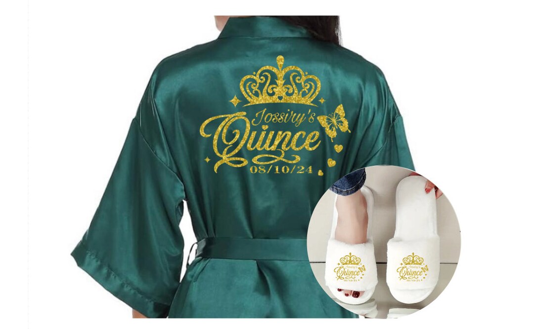 Personalized Quinceañera Robe, Quinceanera Gift, Quinceanera Robe Set ...