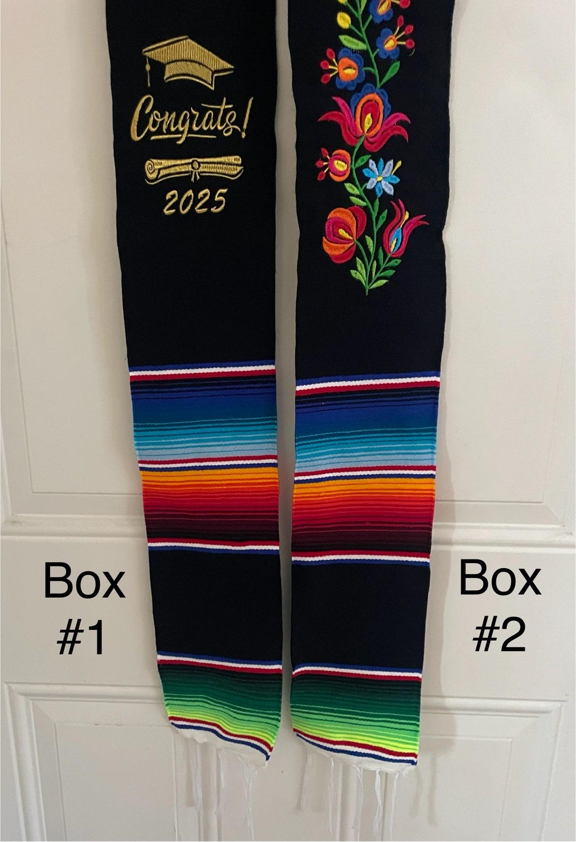 Personalized Mexican Sarape Graduation Stole, Class of 2025 Graduation ...