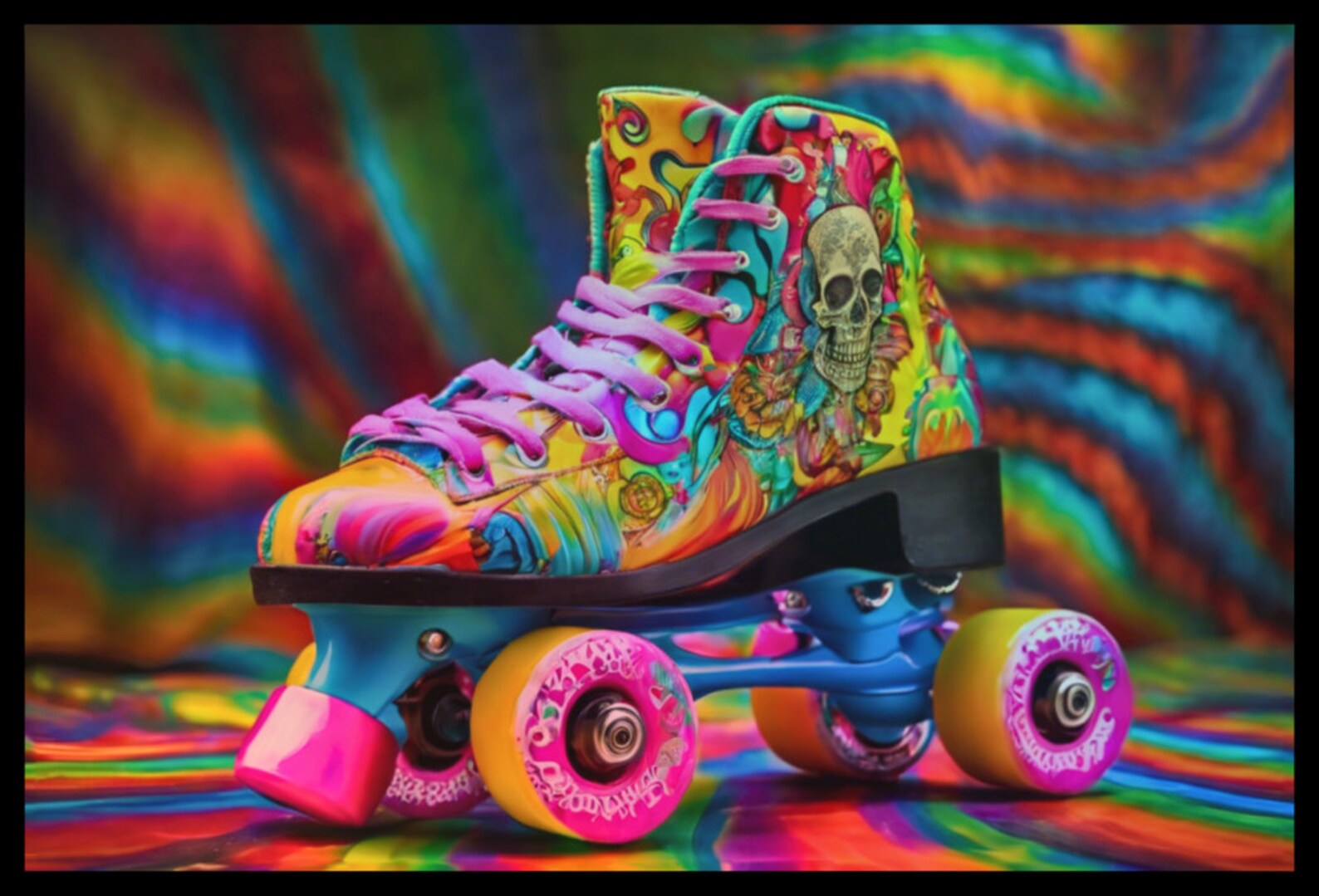Holographic Sticker (single Roller Skate 3 X 2) - Etsy