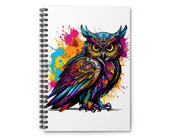 Owl-ways Reading Spiral Notebook - Ruled Line - Etsy