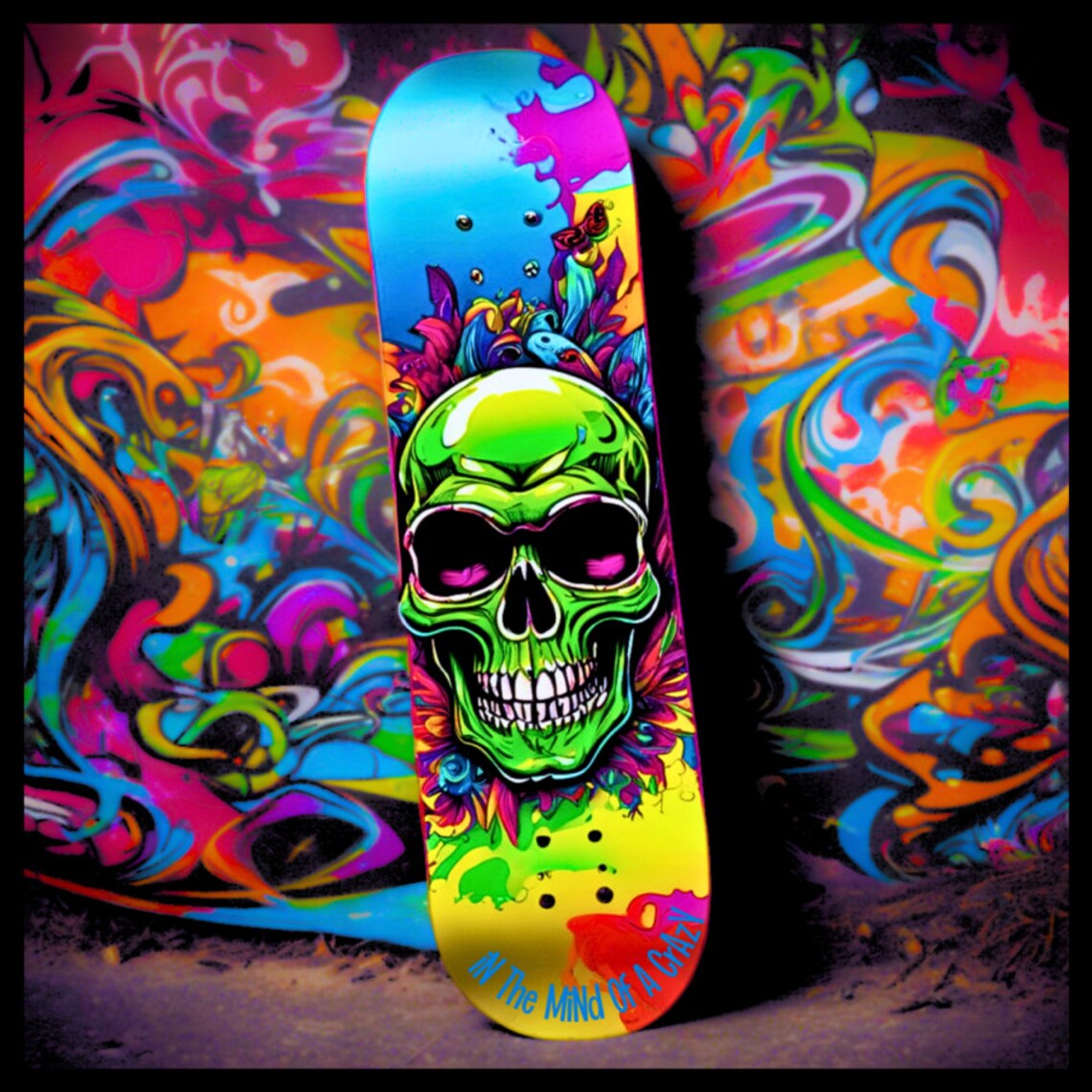 Skull Graffiti Snowboard - Etsy
