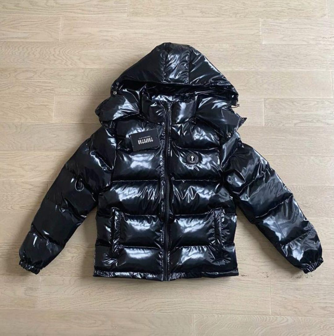 Trapstar Irongate Puffer Jacket Black Detachable Hooded Puffer Jacket ...
