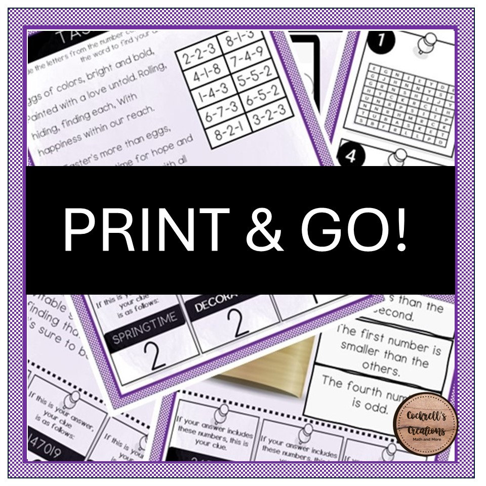 Easter Egg Hunt Printable Escape Room - Etsy