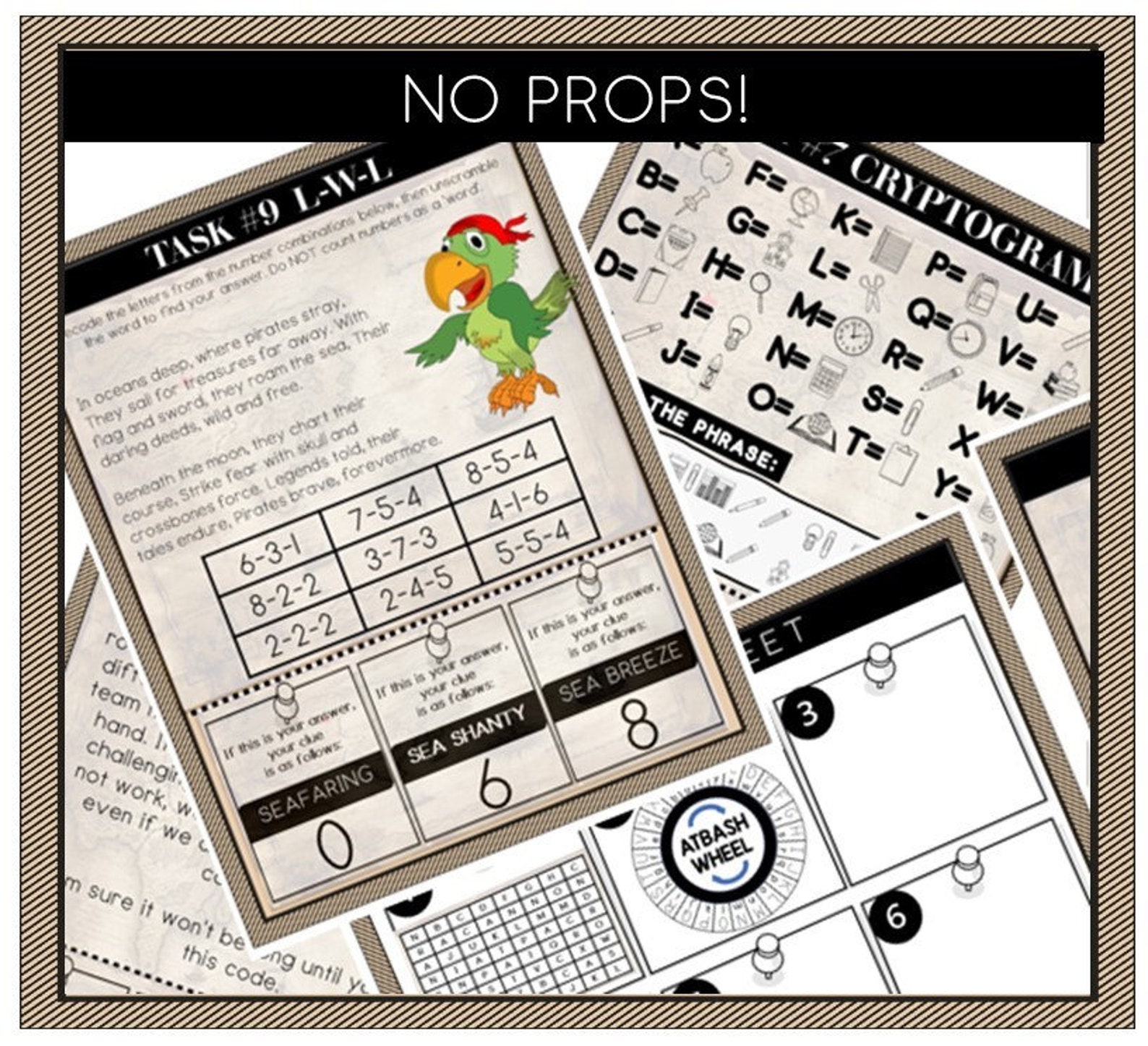 Pirate Plunder Printable Escape Room Party Game - Etsy