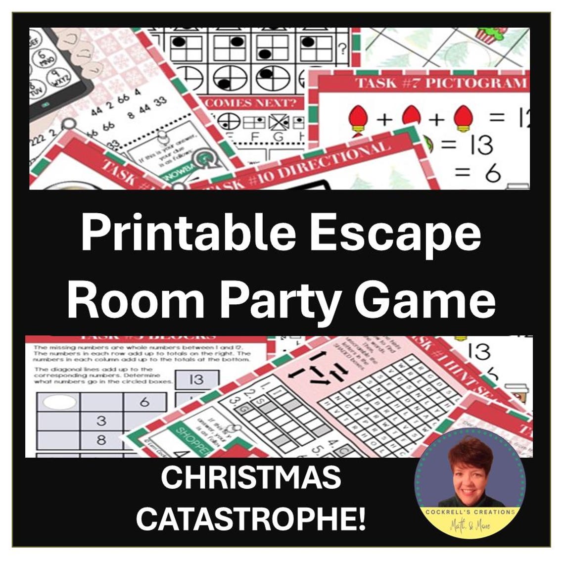 Christmas/holiday Escape Room Bundle: Printable Party Games for Kids-no ...