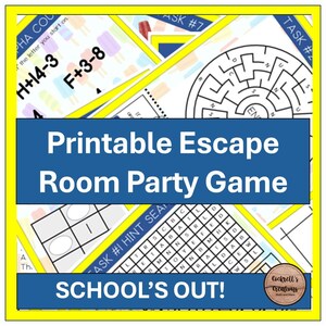 School's Out Summertime Printable Escape Room Party Game for Kids - Etsy