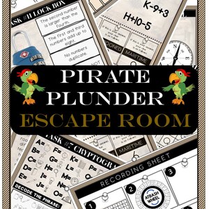 Pirate Plunder Printable Escape Room Party Game - Etsy