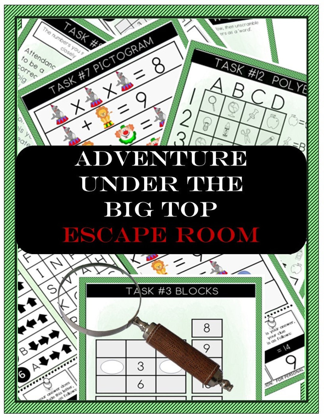Adventure Under the Big Top Printable Escape Room - Etsy