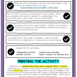 Proportionality in Word Problems Self-checking Digital Picture and ...