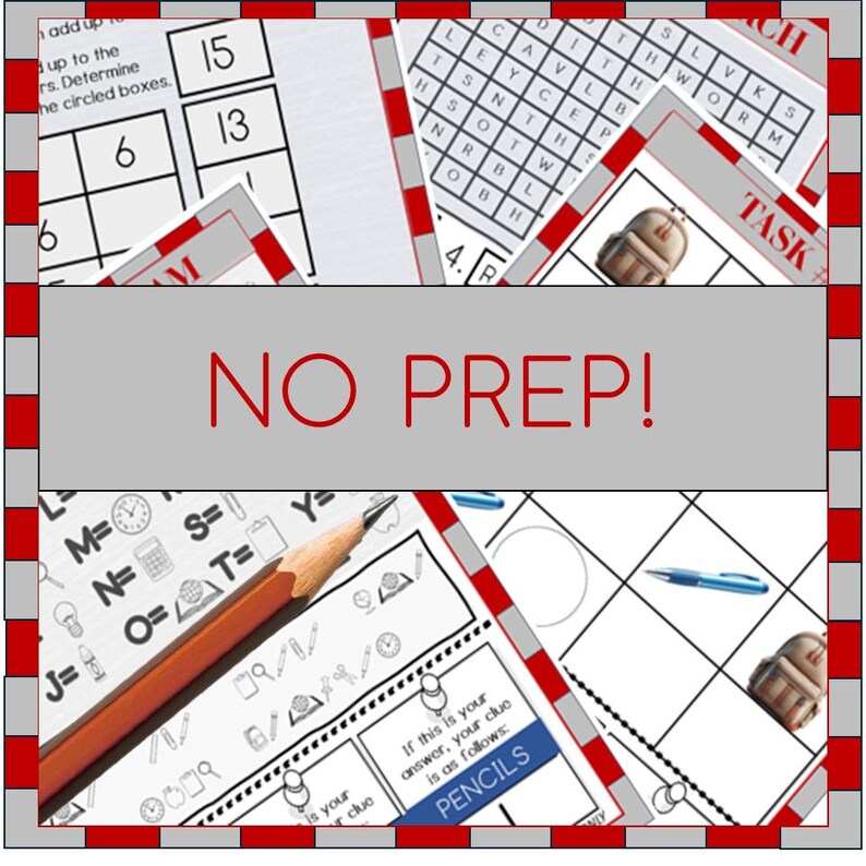 Back to School Adventure! Printable Escape Room Party Game for Kids - Etsy