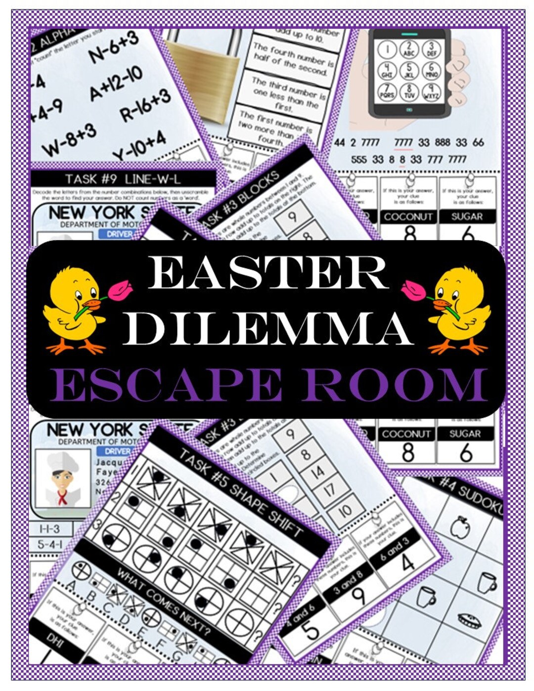 Easter Egg Hunt Printable Escape Room - Etsy