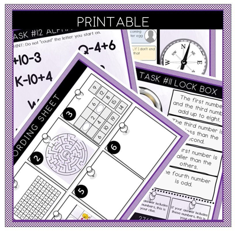 Easter Egg Hunt Printable Escape Room - Etsy