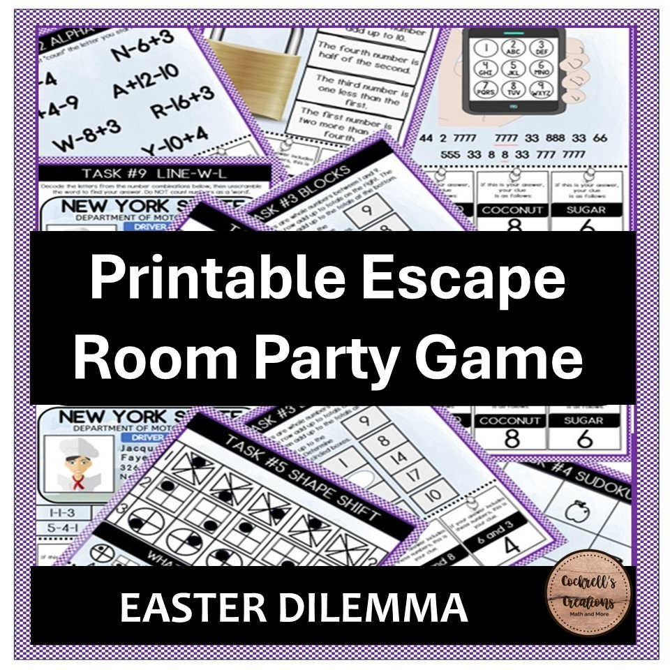 Easter Egg Hunt Printable Escape Room - Etsy