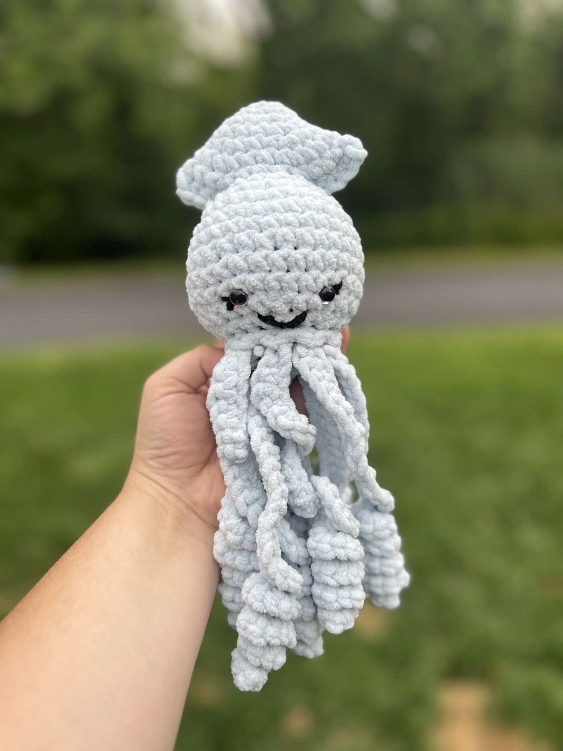 Squid Amigurumi Pattern, No SEW, Squid Crochet Plush, PDF Tutorial - Etsy