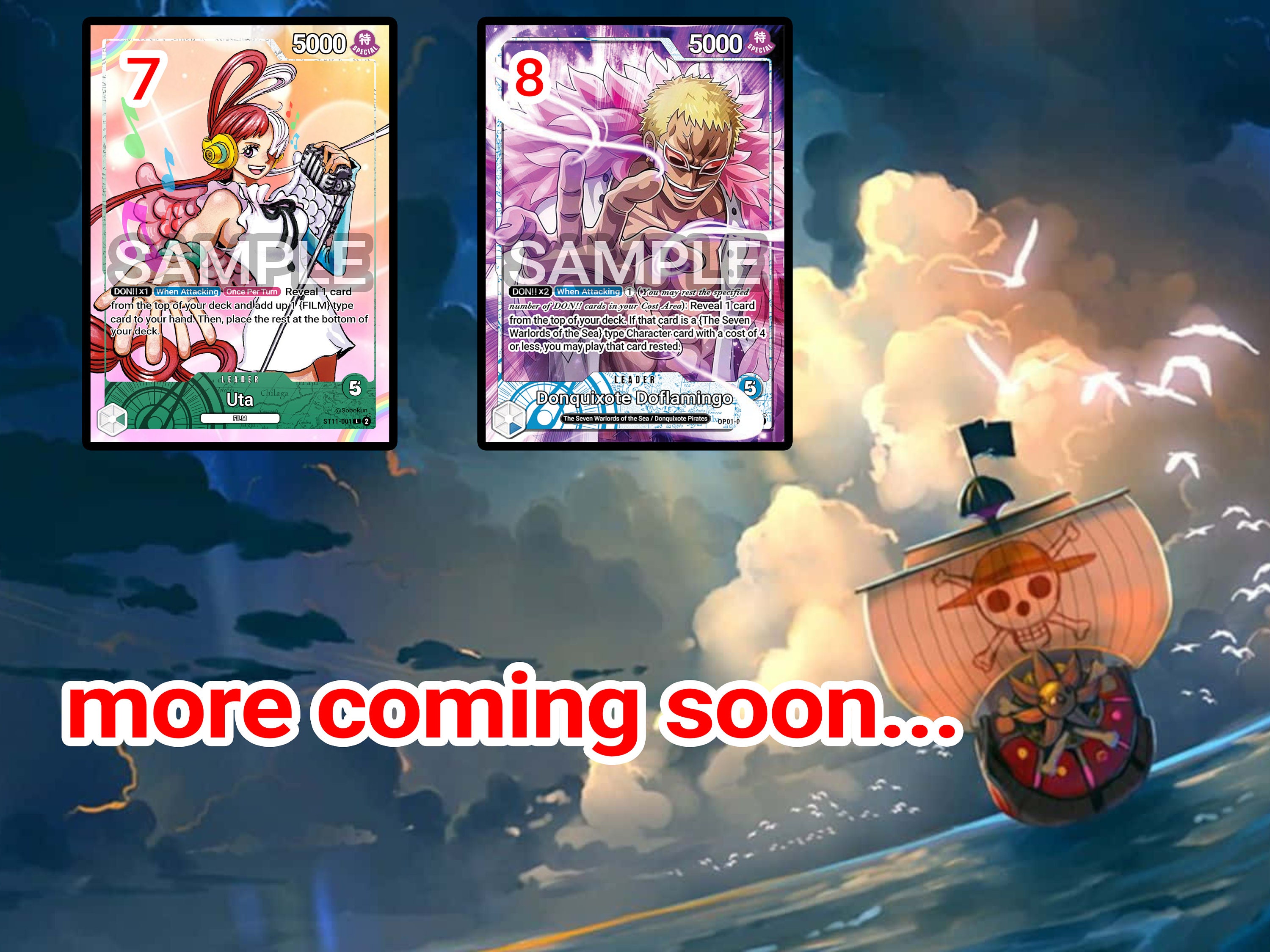 One Piece TGG Custom Leader Card handmade With Foil High Quality Print ...