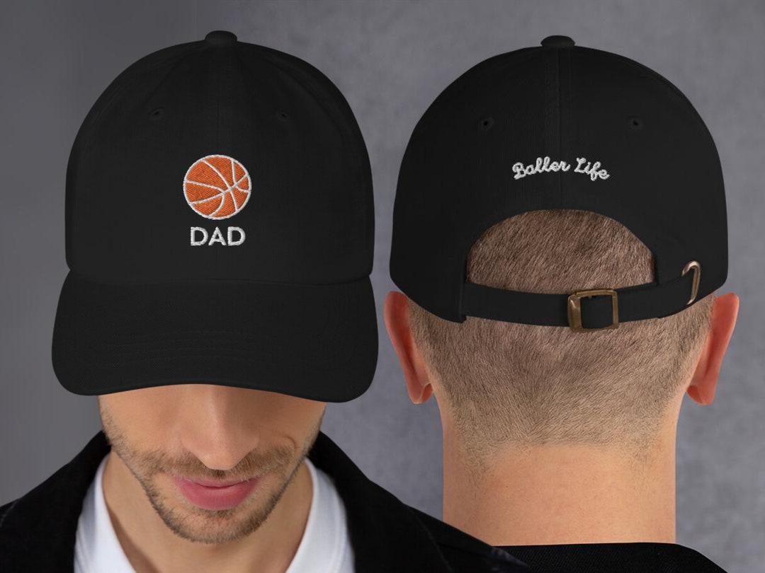 Embroidered Basketball Dad Hat, Embroidery Baller Life Cap, Sporty ...