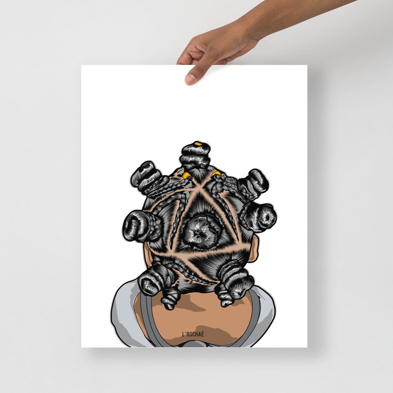 Braids Bumps Hairstyle Poster | Wall Art | Home Decor Printed Poster ...