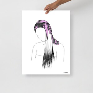 Pink Durag Poster Wall Art Home Decor Printed Poster Black Art Physical ...