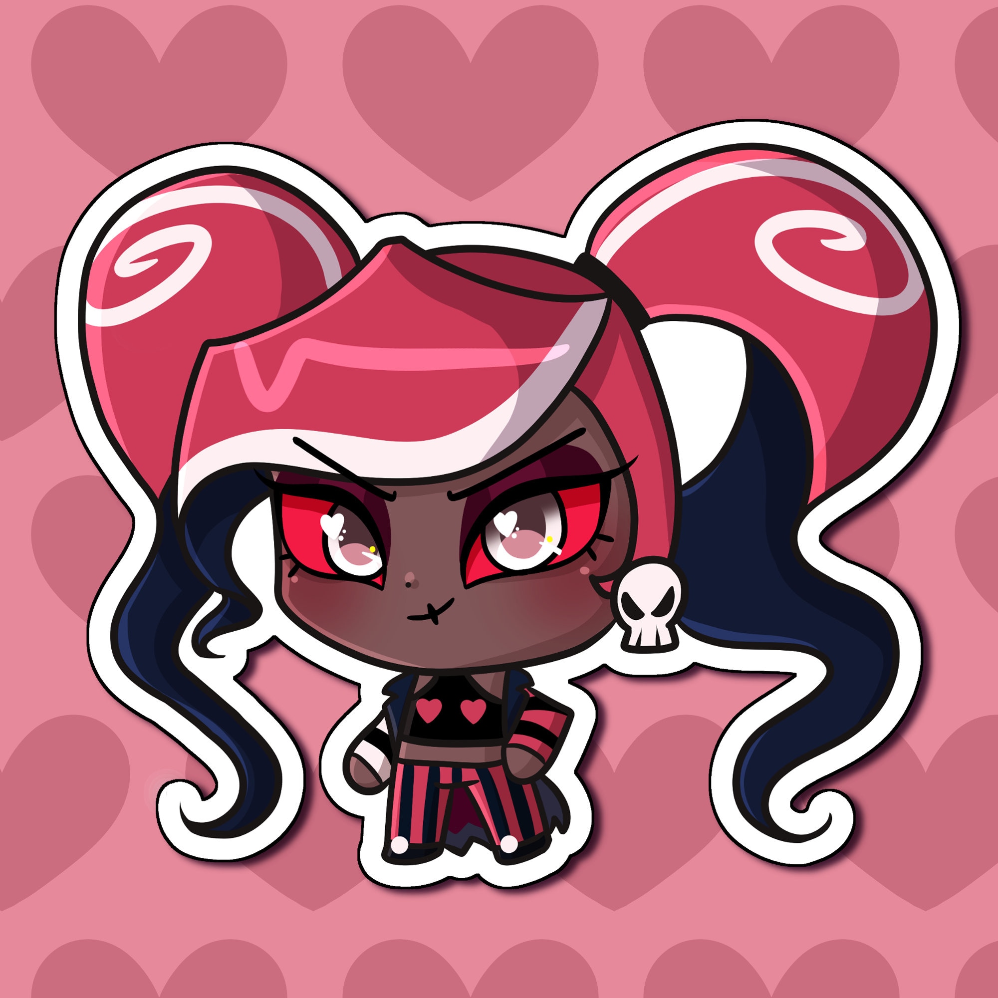 Velvette Chibi Stickers: Hazbin Hotel - Etsy