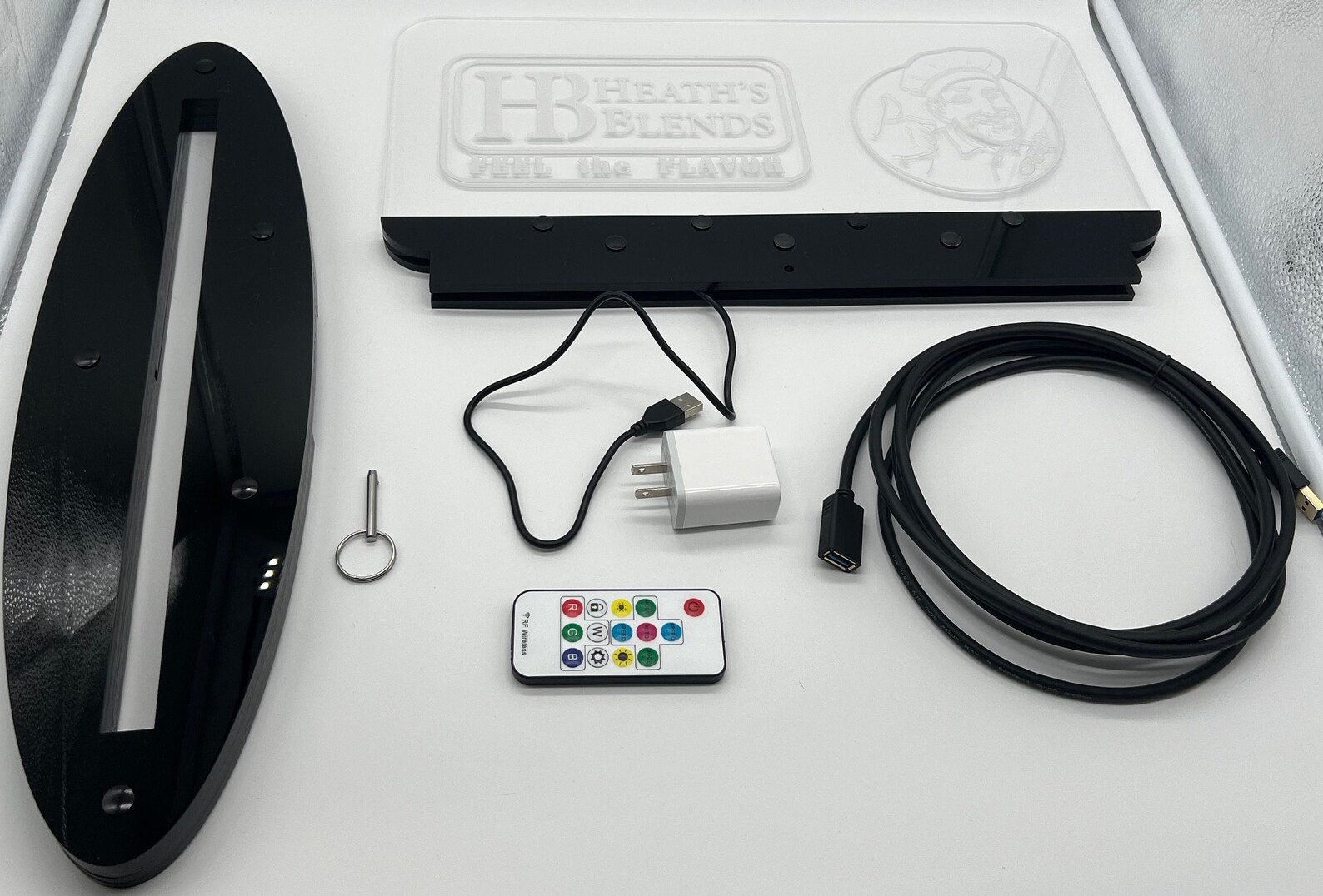 Custom Table Top Multi-color Edge Lit Acrylic Sign Clear - Etsy