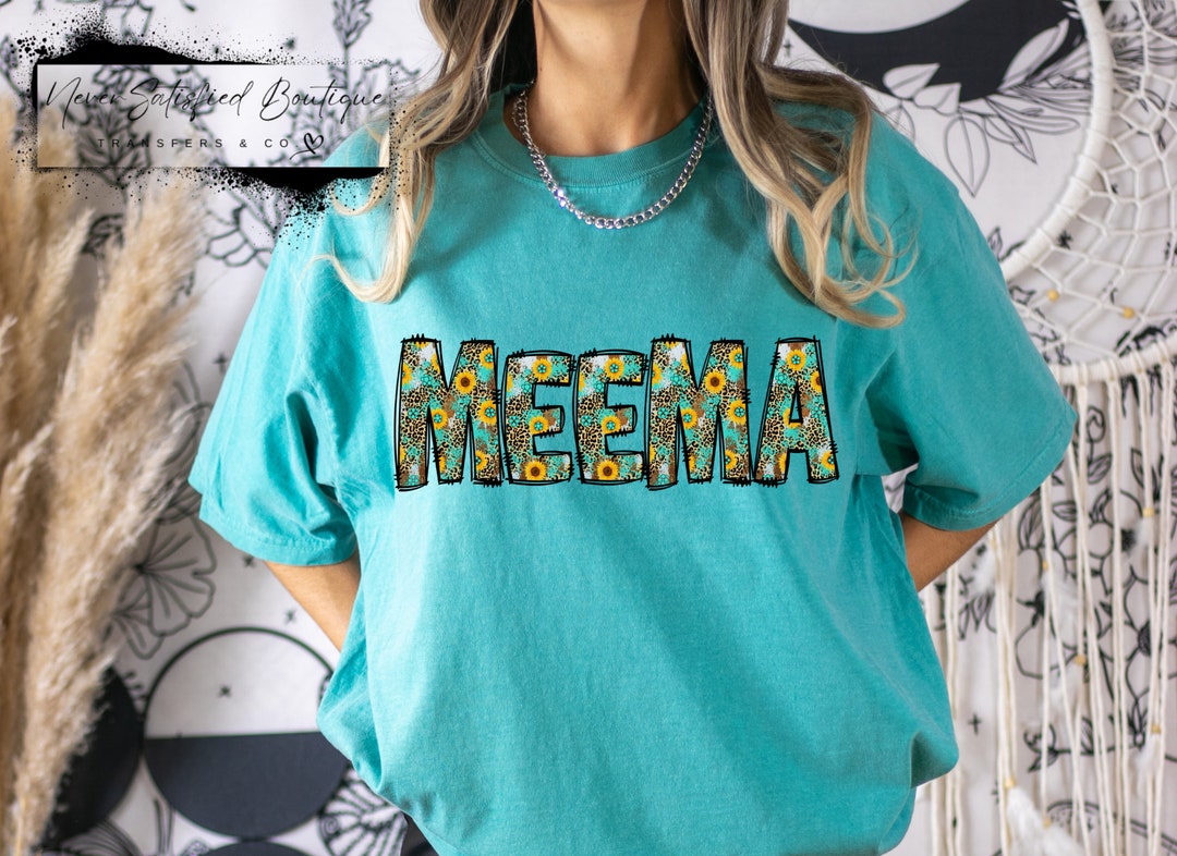 MEEMA Flowers/turquoise Design SVG & PNG Files. digital Download Only ...