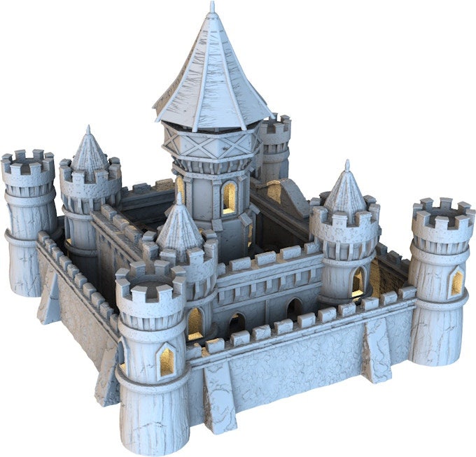 Medieval Castle - 3d Printable STL Model - Etsy