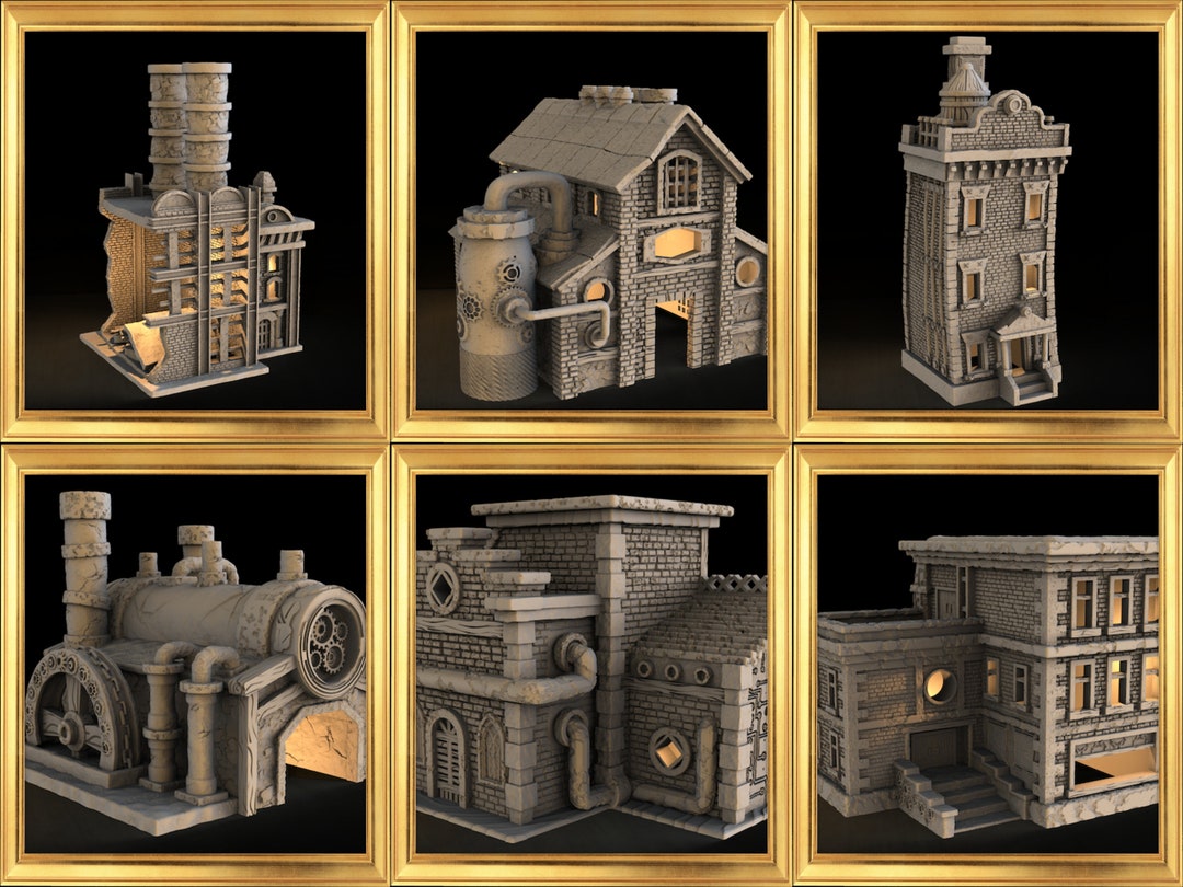 Steampunk Architecture - Entire Collection - Etsy