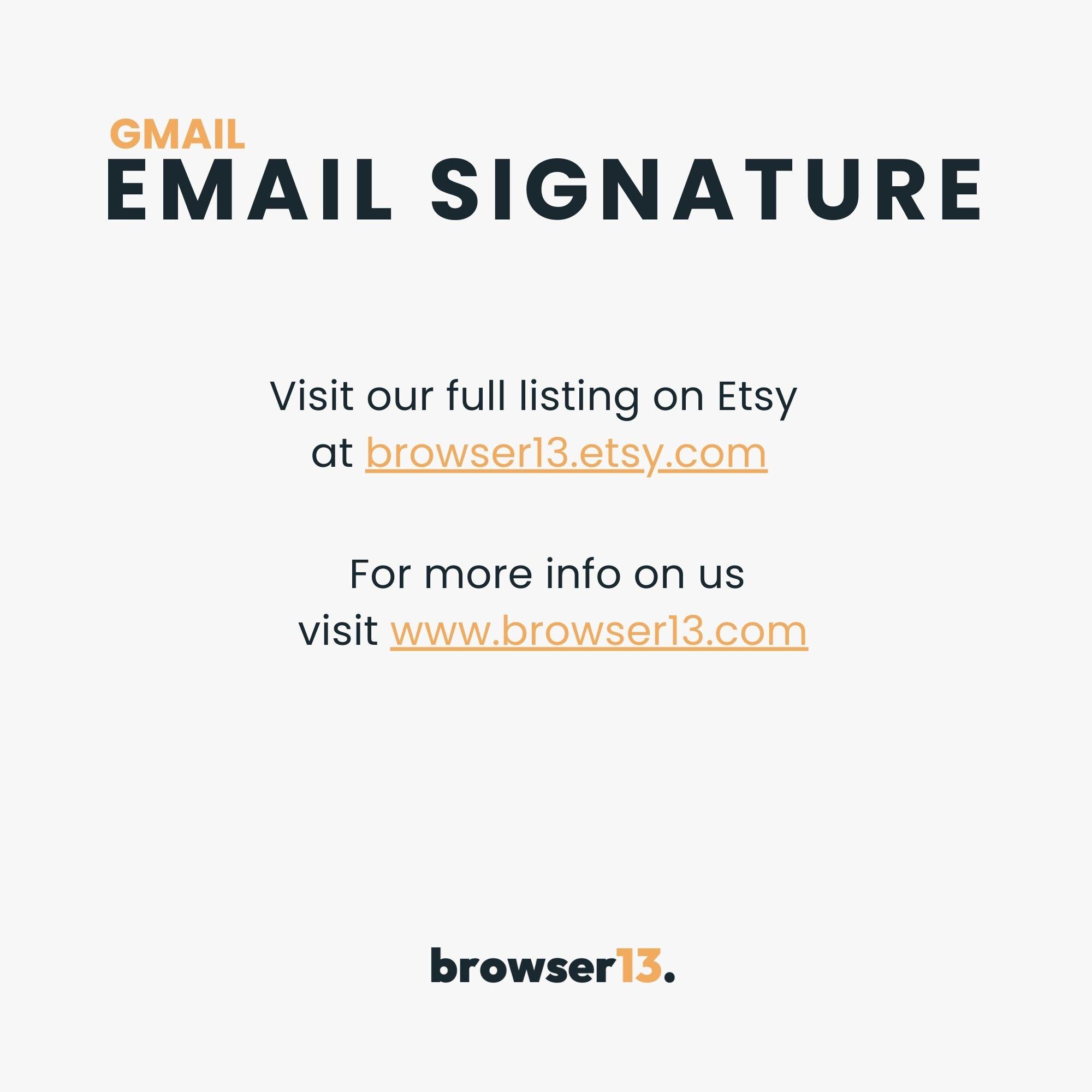 Gmail Email Signature Template Edit in Google Docs Digital Signature ...