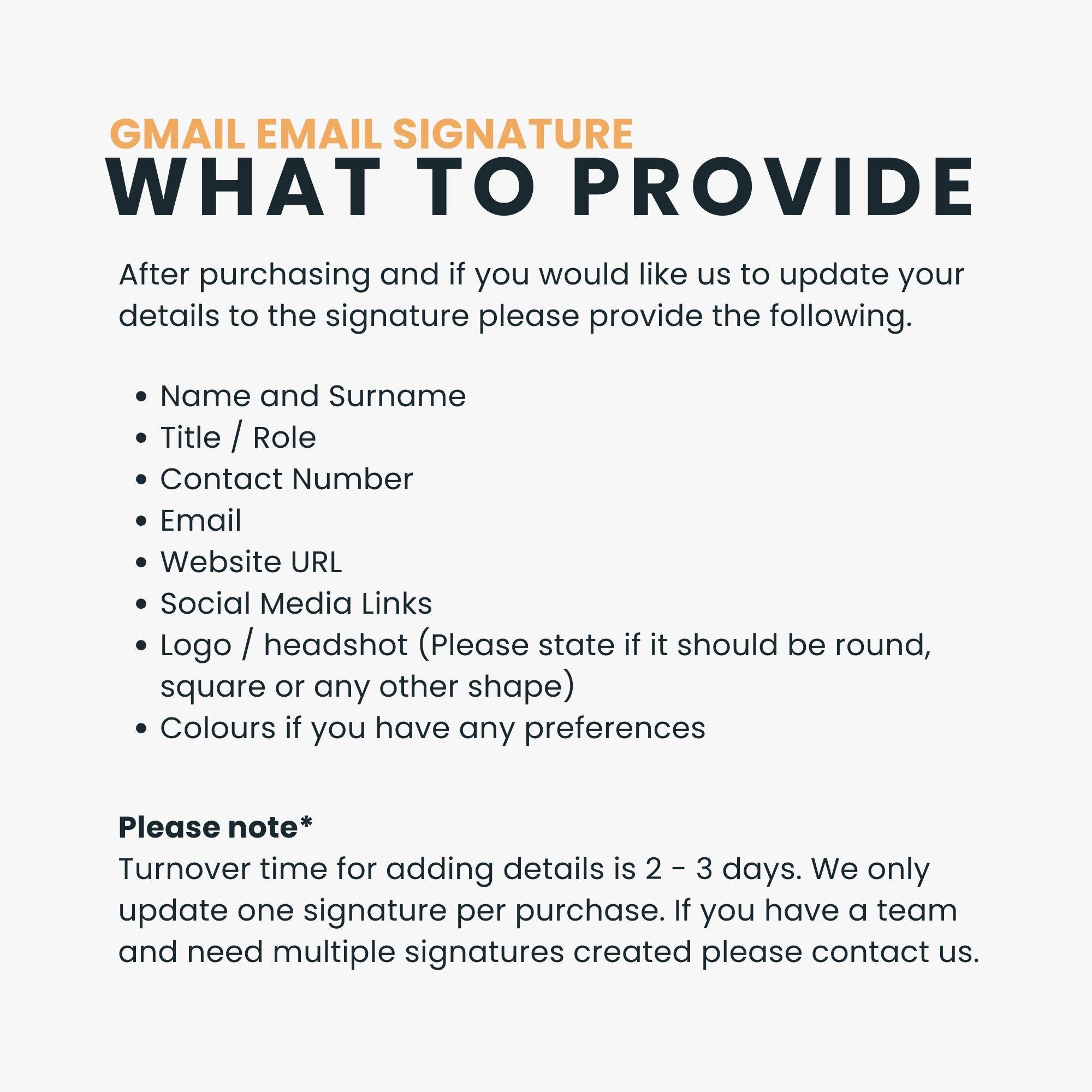 Gmail Email Signature Template Edit in Google Docs Digital Signature ...