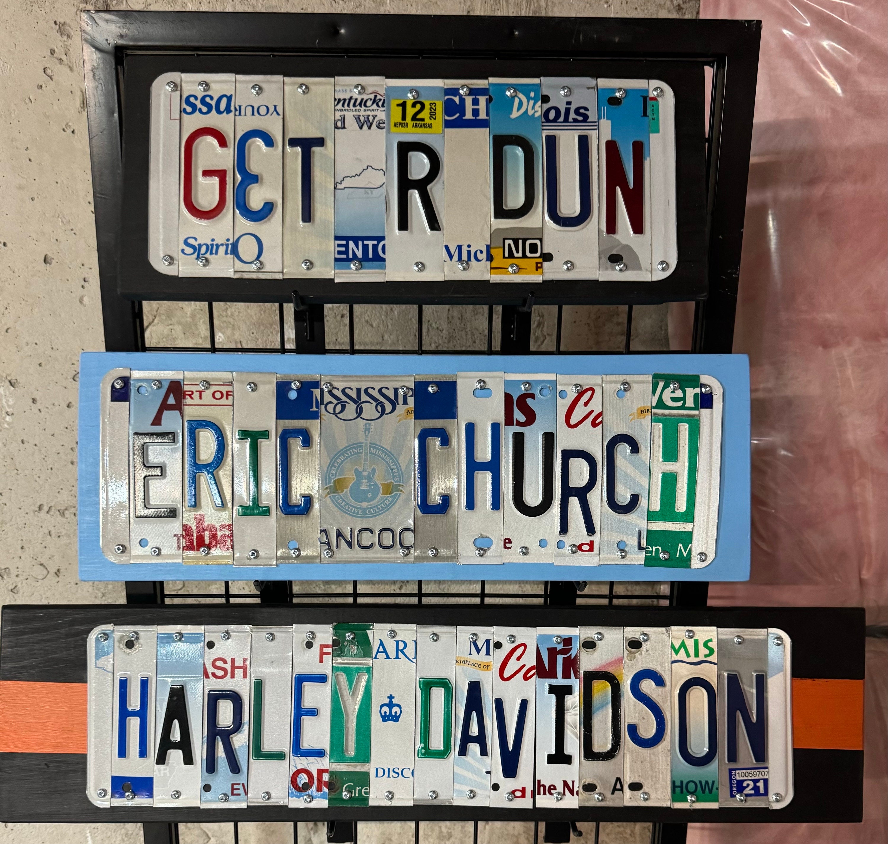 Handmade Sign Made From Expired and Recycled License Plates - Etsy