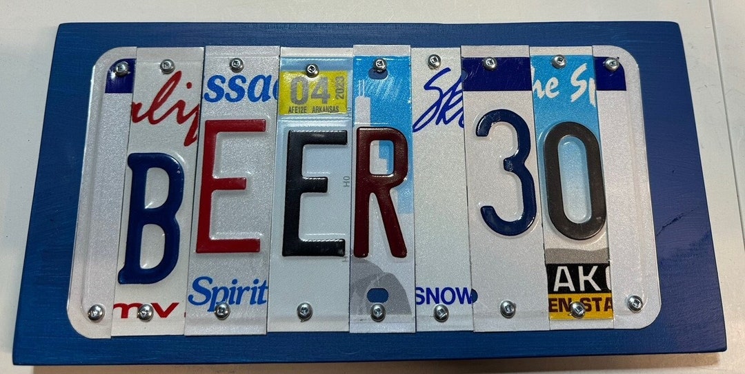 Beer 30 Licence Plate Sign - Etsy