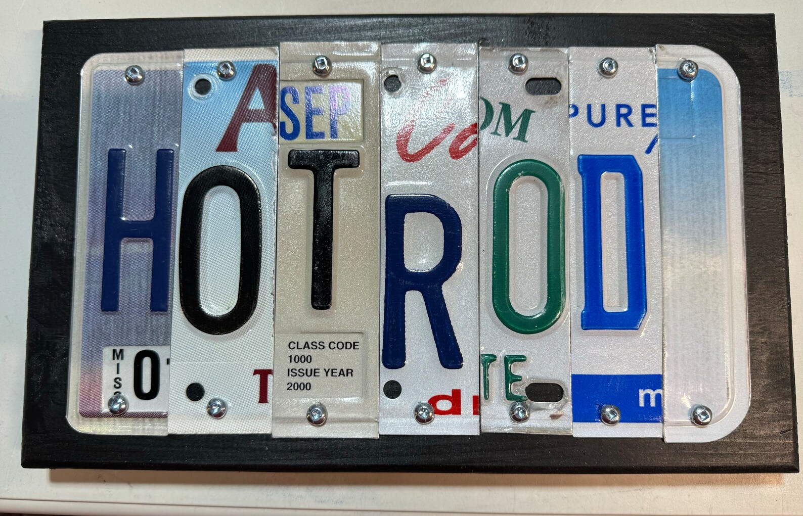 Handmade Sign Made From Expired and Recycled License Plates - Etsy