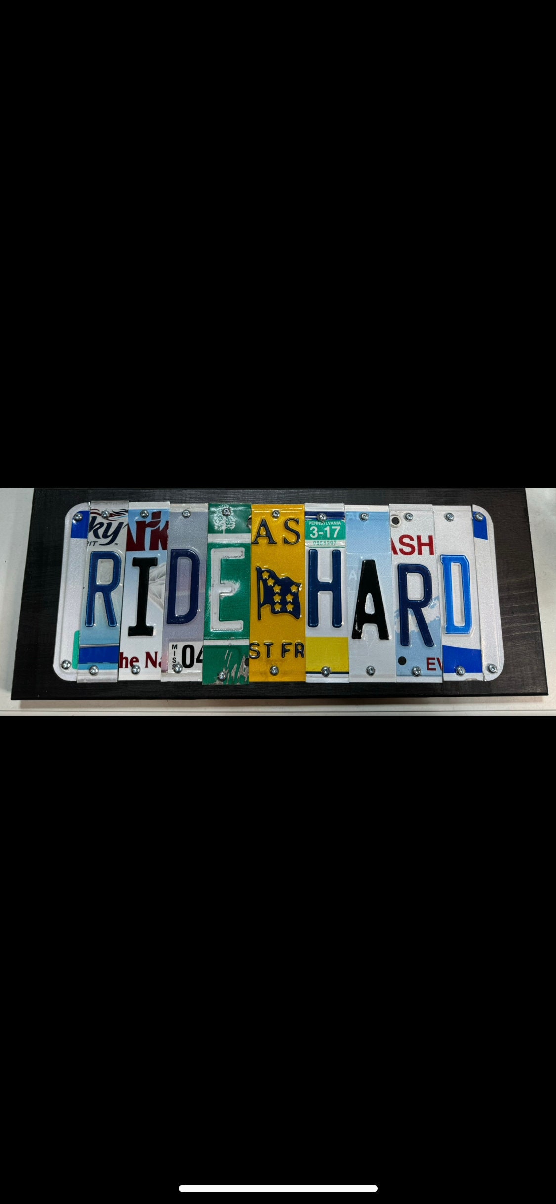 Handmade Sign Made From Expired and Recycled License Plates - Etsy