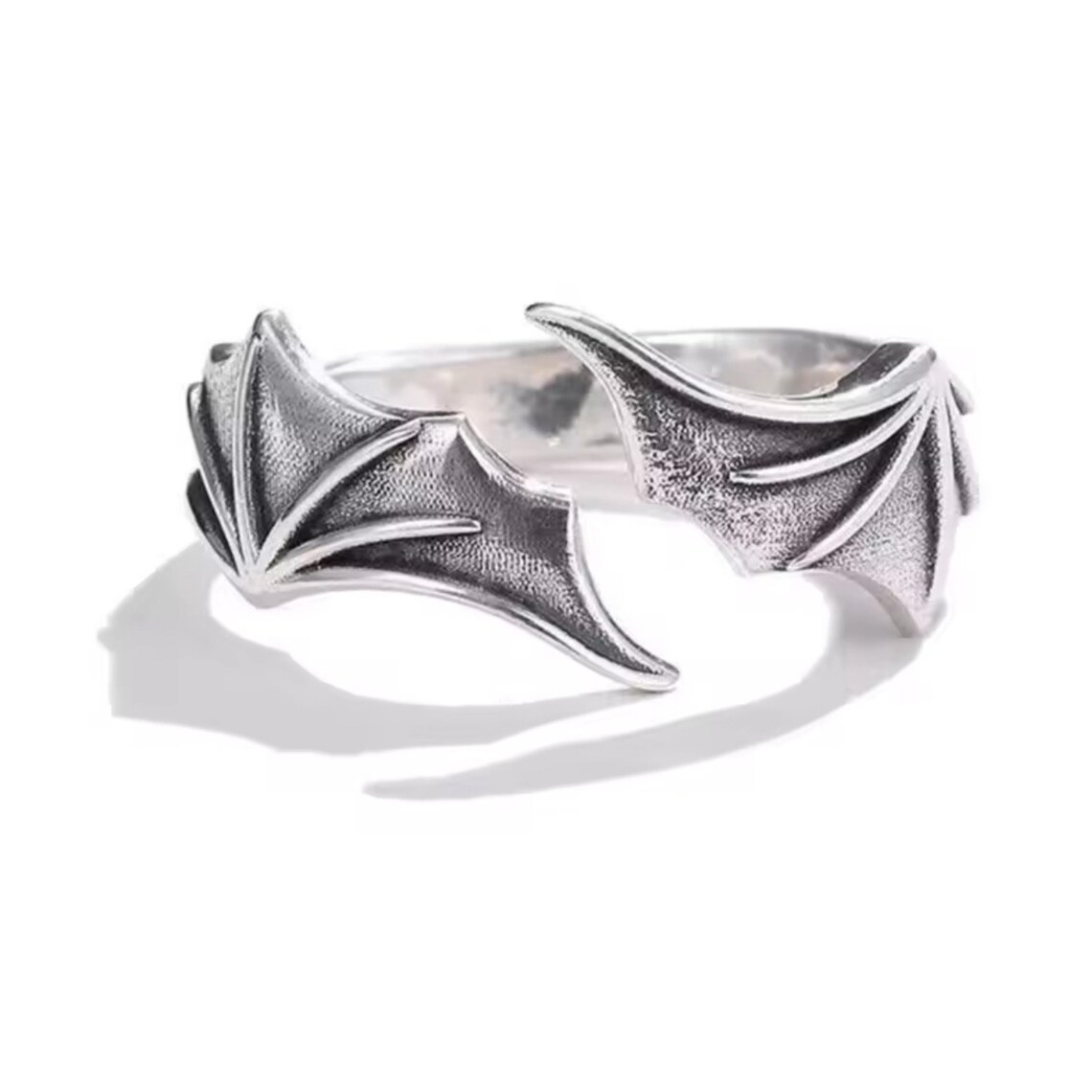 Angel Wing & Dragon Fang Couple Rings - Etsy