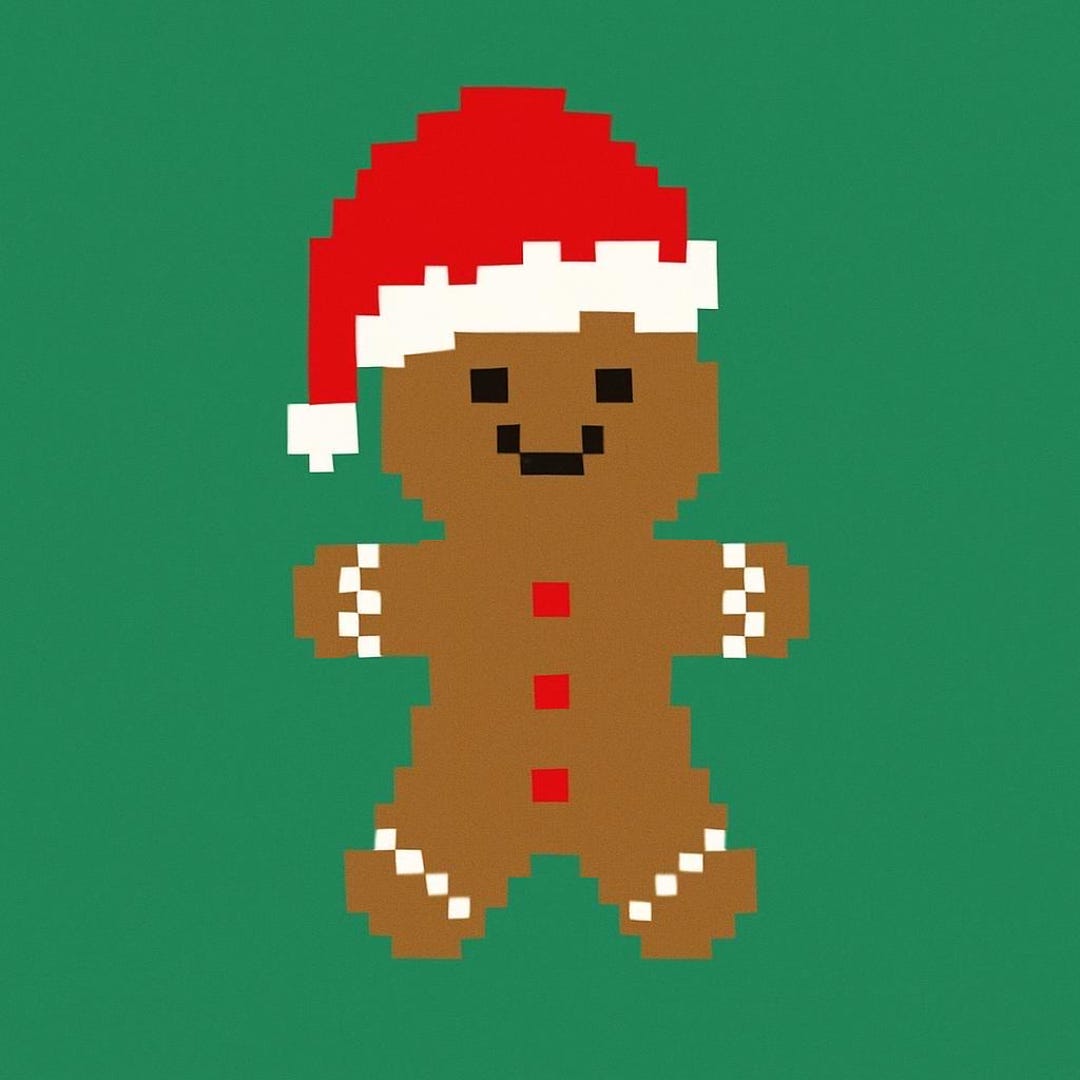 Christmas Gingerbread Man Chunky Blanket Graph Pattern - Etsy