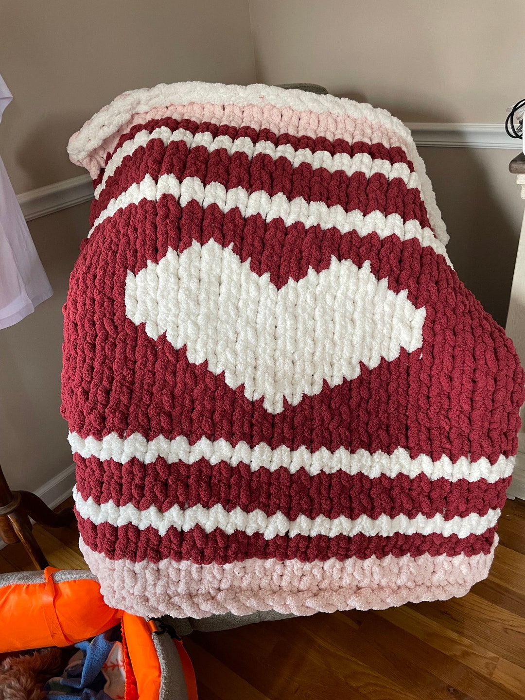 Chunky Blanket Heart Graph Bundle, Two Sizes of Same Heart Pattern - Etsy