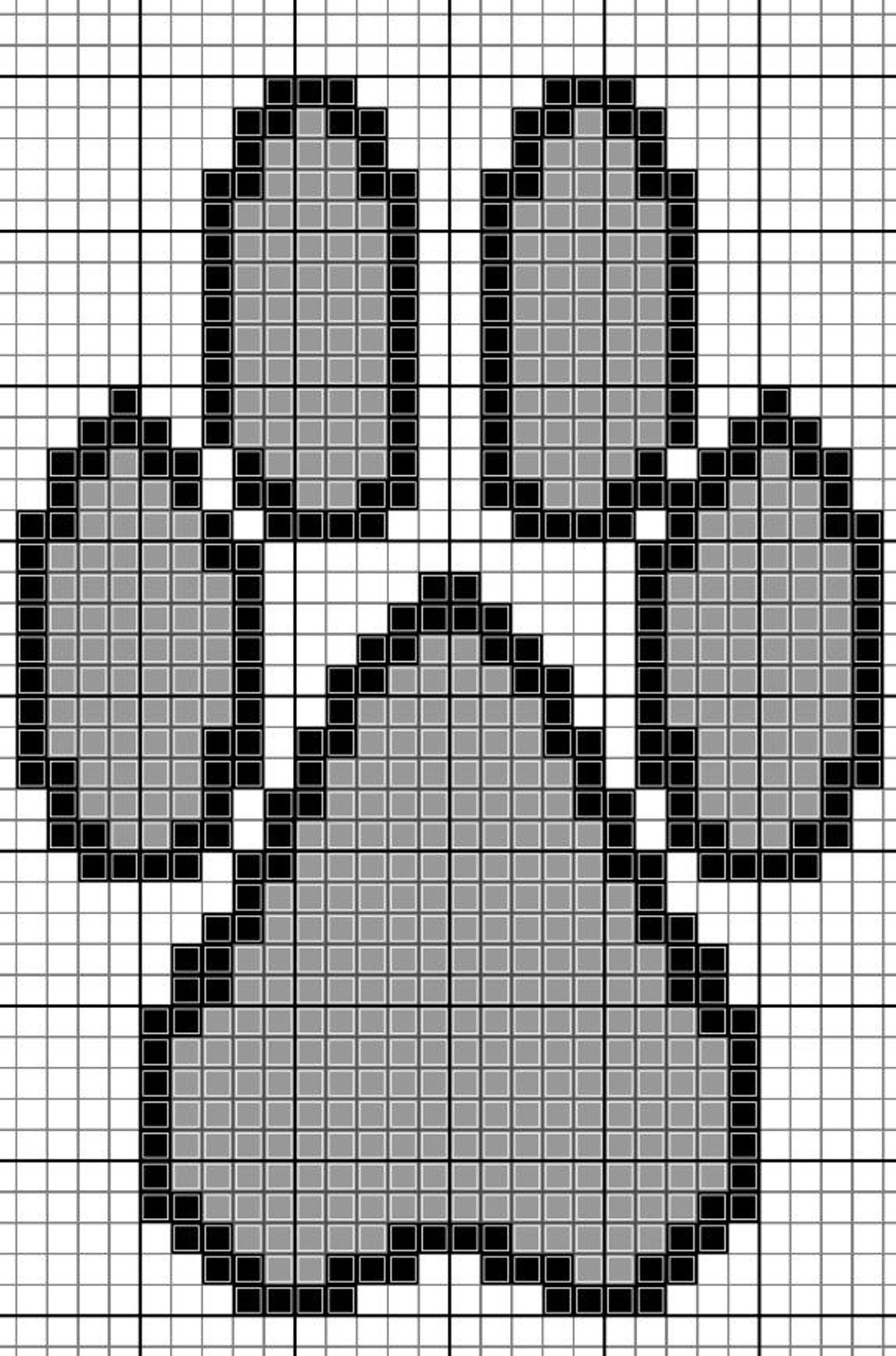 Dog Paw Chunky Blanket Digital Download Pattern Graph - Etsy