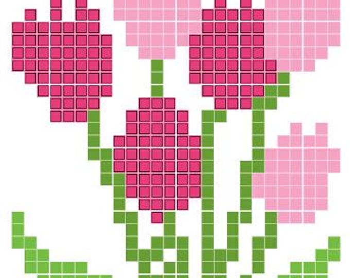 Tulips Chunky Blanket Digital Download Graph Only - Etsy