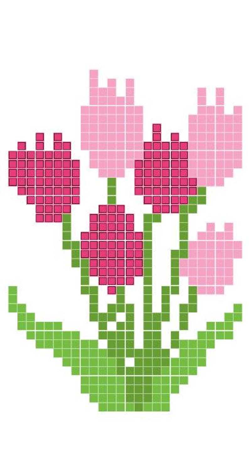 Tulips Chunky Blanket Digital Download Graph Only - Etsy