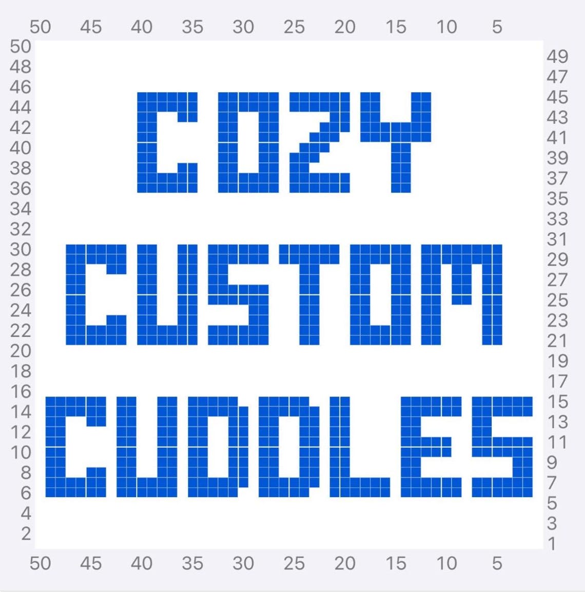 Gnome Chunky Blanket Graph Digital Download 4 Graphs of Same Design. 2 ...