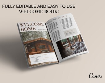 Printable Air BNB Welcome Book Template for Canva Digital Air BNB ...