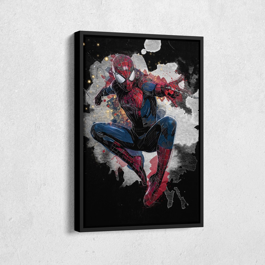 Spider-man Poster Marvel Comics Art Canvas Wall Art Print Home Decor ...