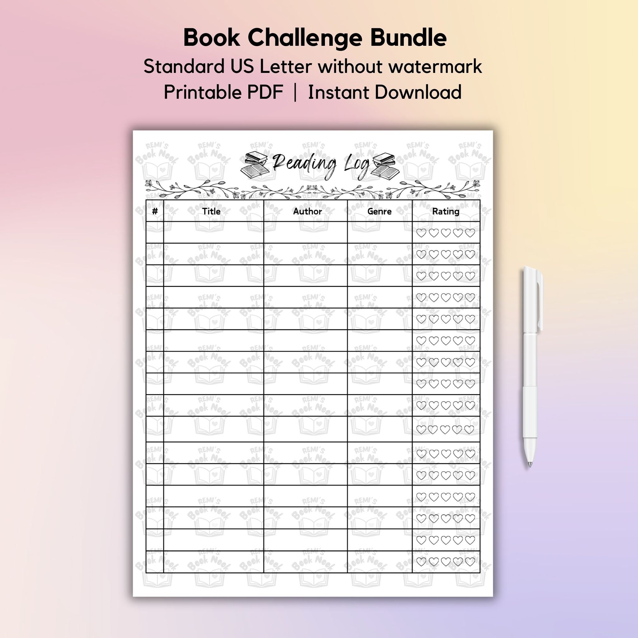 Coloring Bookshelf Bundle, 2024 Books Read Bookshelf Tracker ...