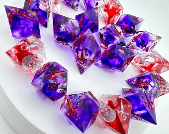 Premium Classic Marble Green Amaranth Vampire Dice Set - Etsy