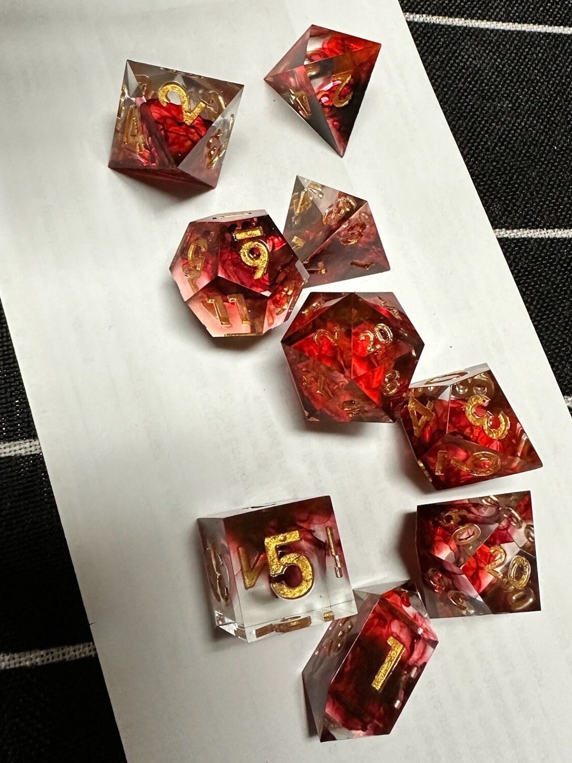 Blood Dice Set - Etsy