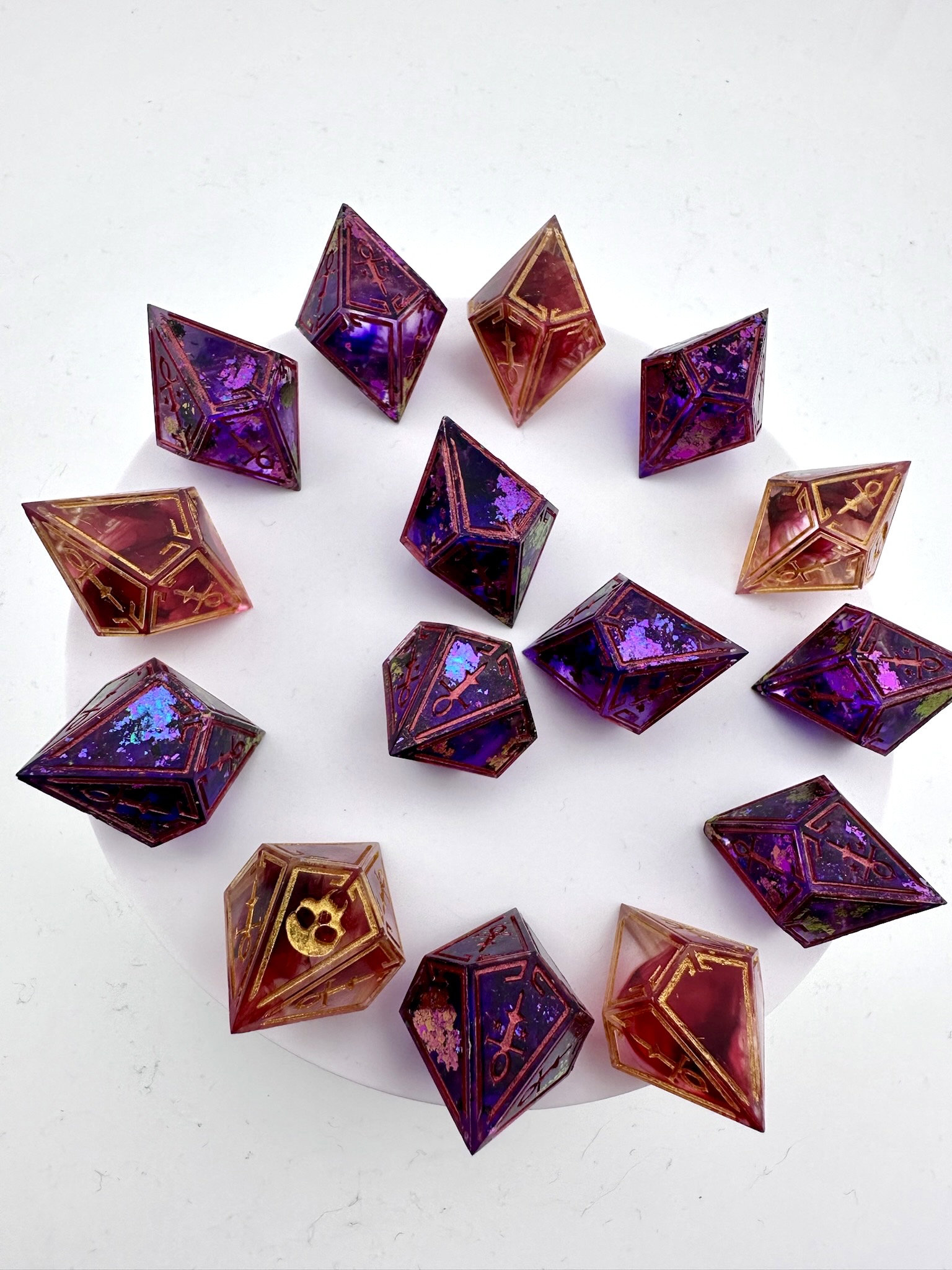 Premium Purple Vampire Dice Set - Etsy