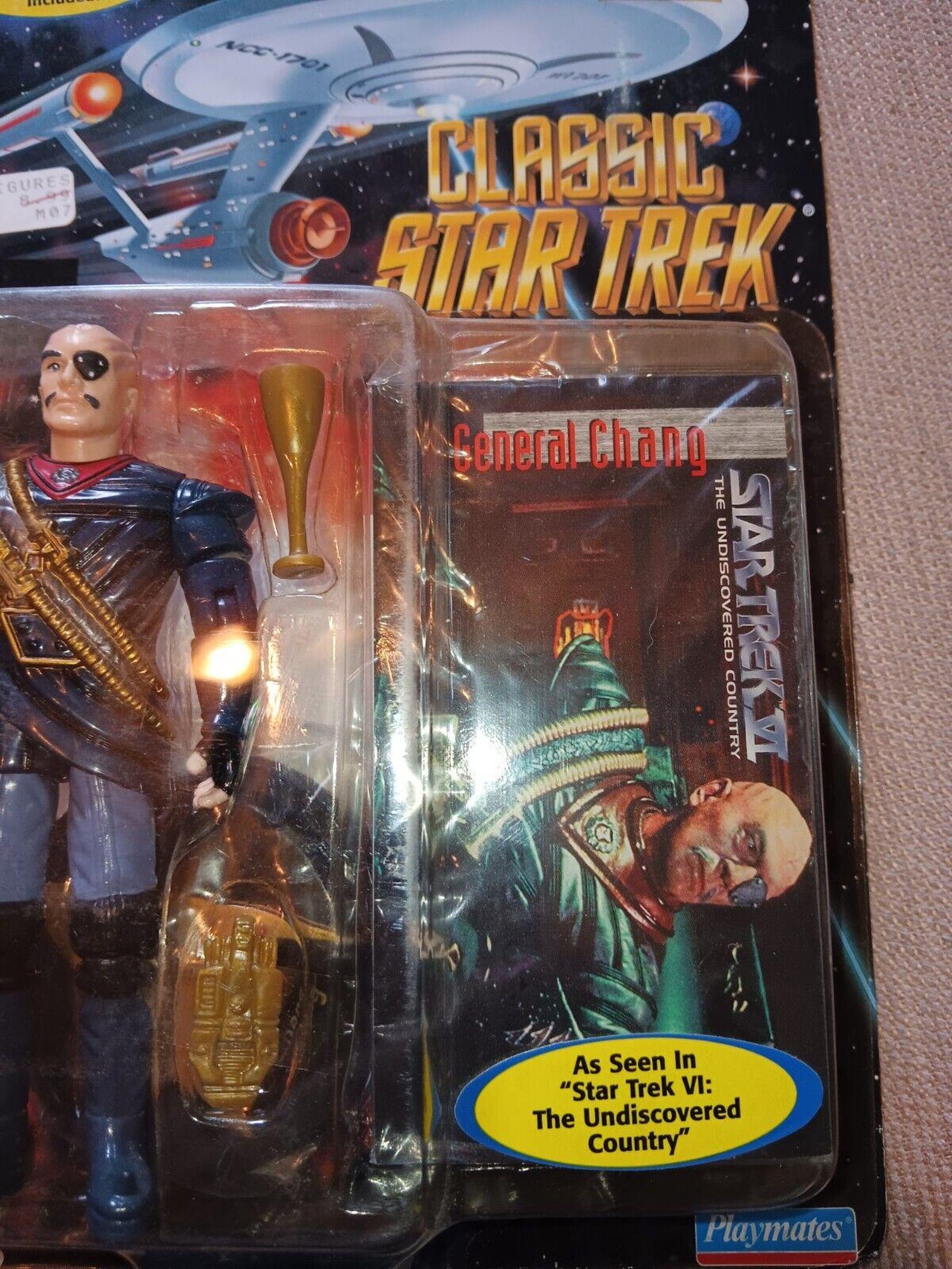 NEW 1995 Playmates Classic Star Trek Movie Series General Chang 5 ...