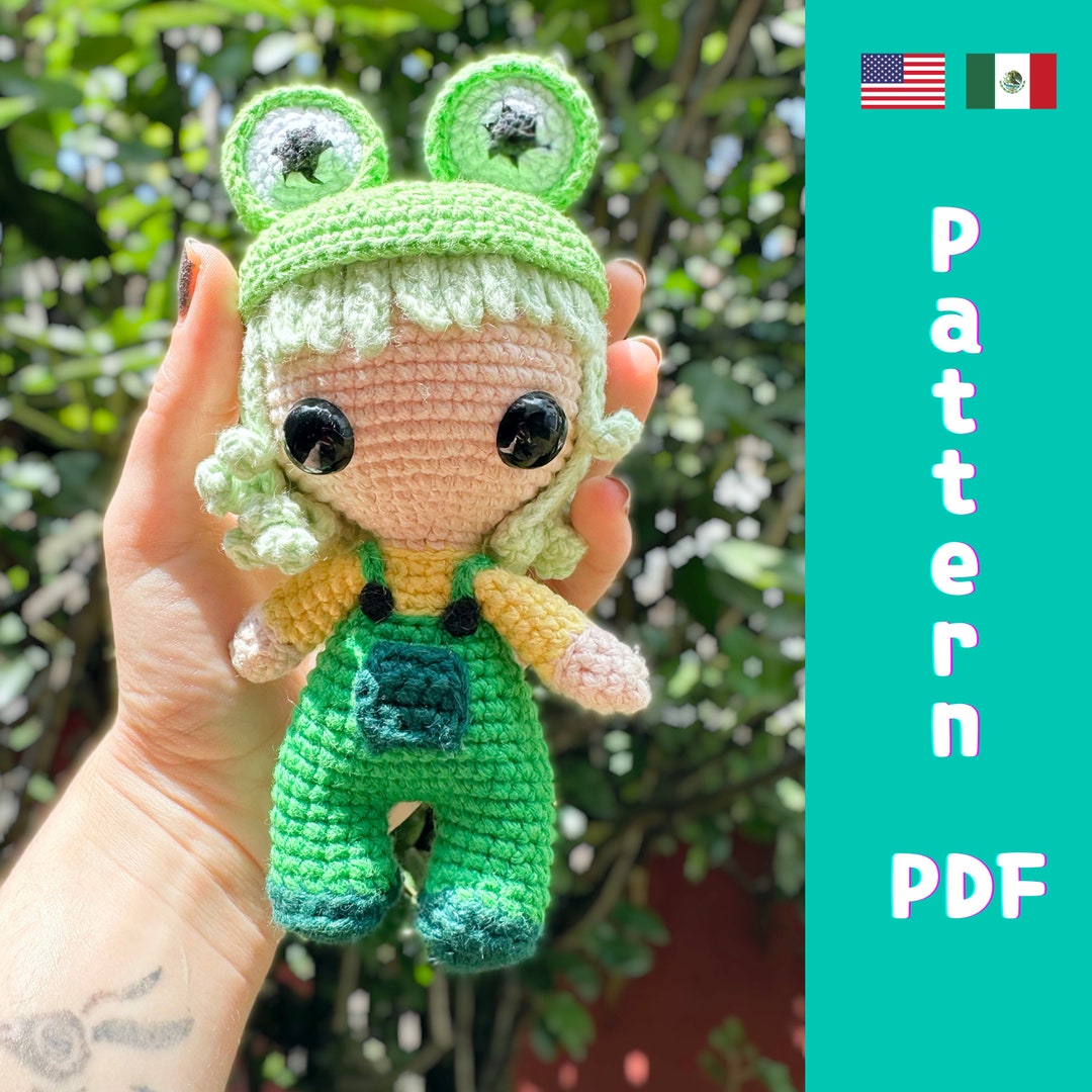 Rania Amigurumi Chibi Doll Pattern, Crochet Chibi Girl Doll Pattern ...